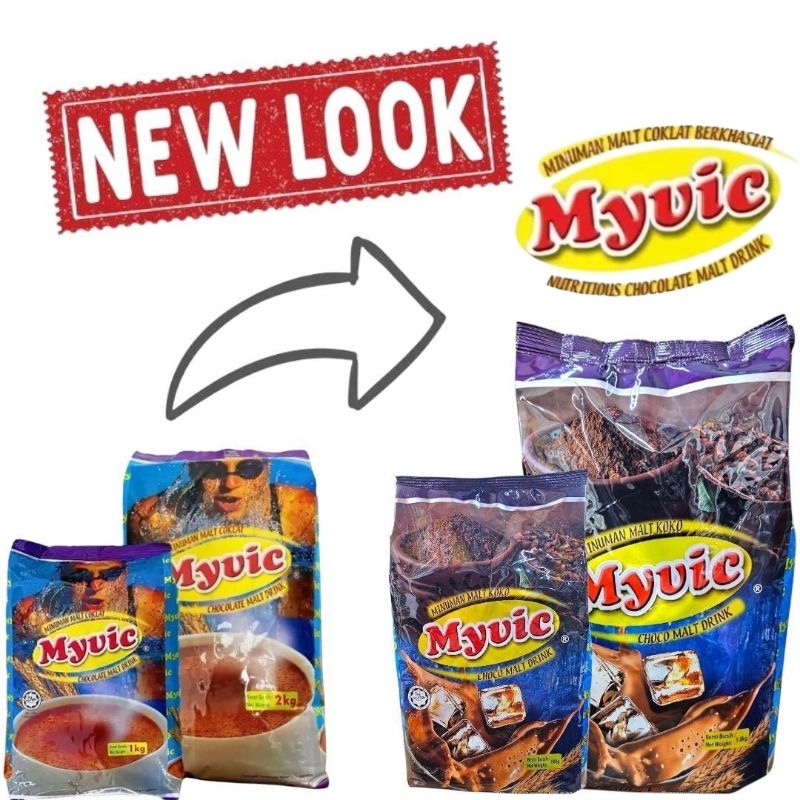 Myvic Choco Malt Powder 400G/800G/1.8KG | Shopee Malaysia