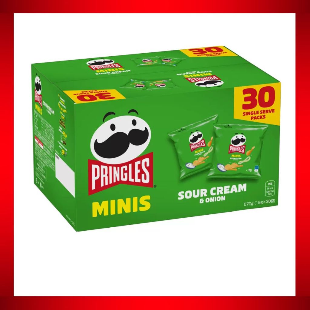 Pringles Minis Chips Sour Cream & Onion 19g x 30pc | Shopee Malaysia