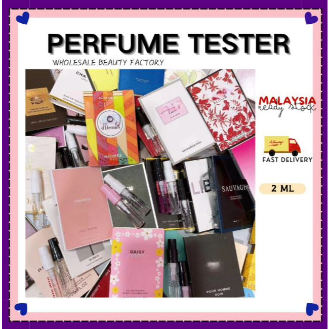 ( BUY 10 FREE 1 )Perfume Tester / Perfume 2ml / Perfume Women / Minyak ...