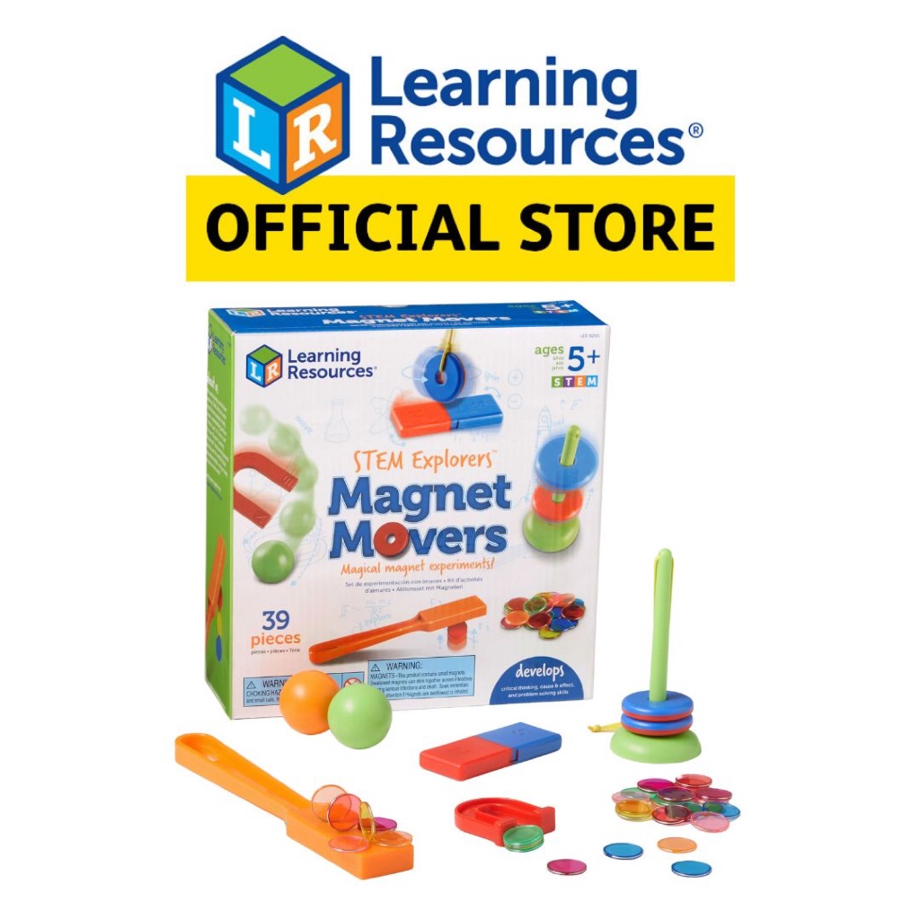Learning Resources Magnet Movers (39 pieces)- Age 5-9, STEM Toy ...