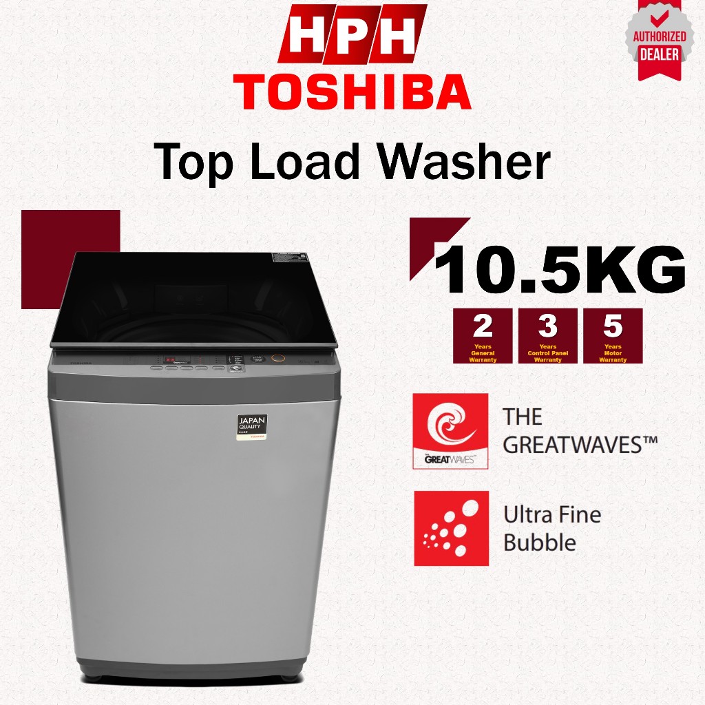 Toshiba Washing Machine (7.0KG / 8.0KG / 9.0KG / 10.5kg) AW-M801AM AW-M901BM AW-M1000EM AW ...