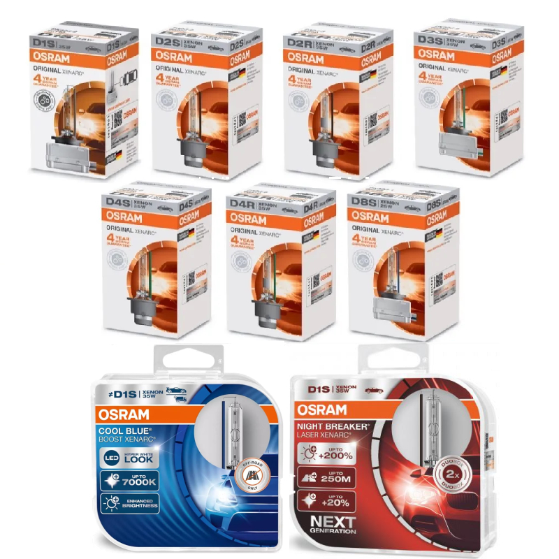 Osram Hid D1S D1R D2S D2R D3S D3R D4S D4R D8S Headlight Bulb 4300K ...