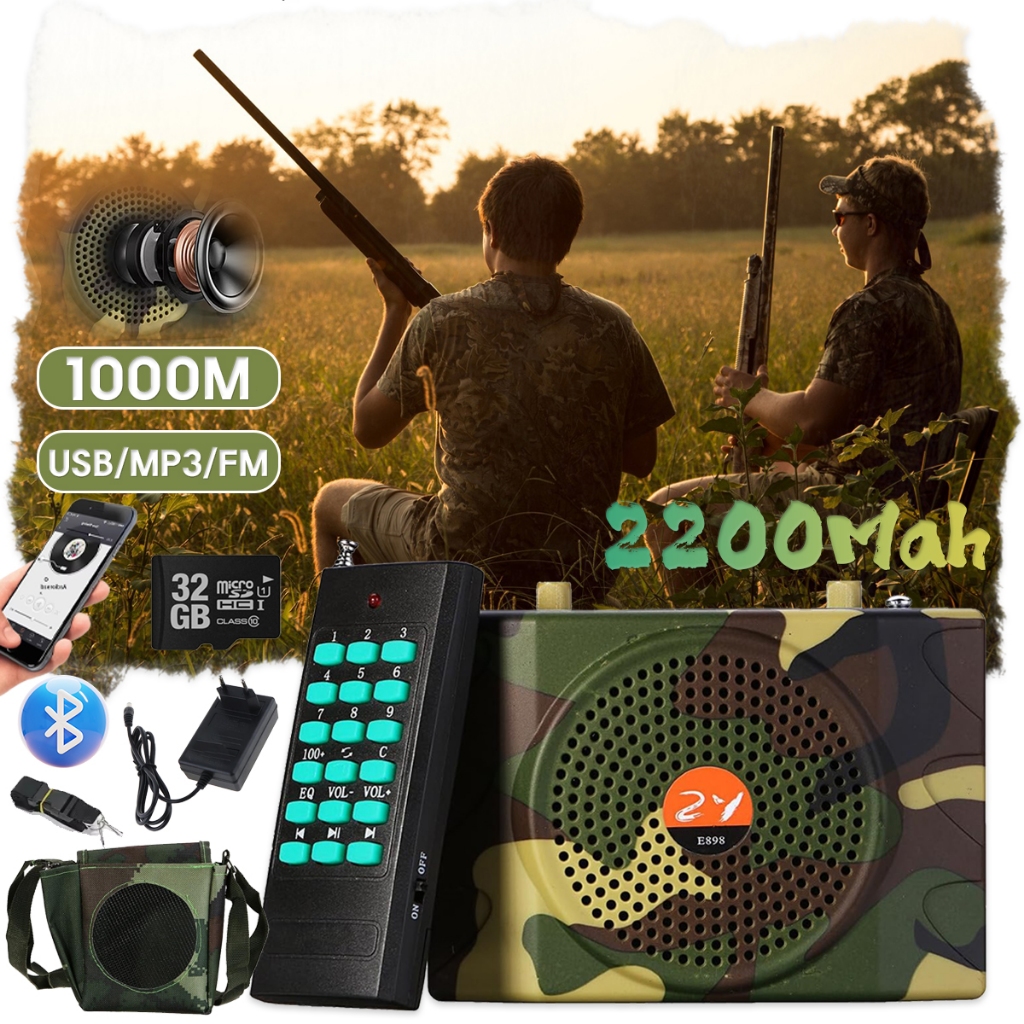 E898 Hunting Decoy Speaker 38W Dedecoy Speaker Bird Caller Sound Player ...
