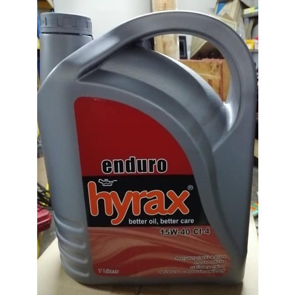 HYRAX OIL ENDURO 15W/40 PREMIUM DIESEL ENGINE OIL 7LITER | Shopee Malaysia