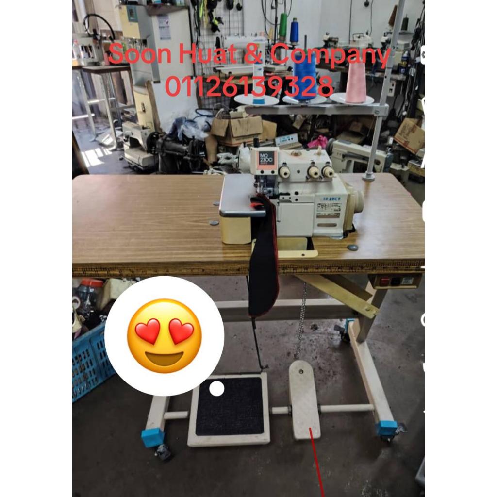 Mesin jahit tepi biasa JUKI / Overlock industrial sewing machine (USED ...