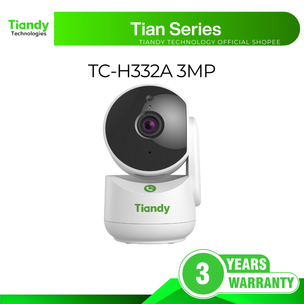 Tiandy H332A 3MP / H334A 4MP Indoor Wifi CCTV Camera | 360° | AI Detection | 2-Way Talk | Night ...