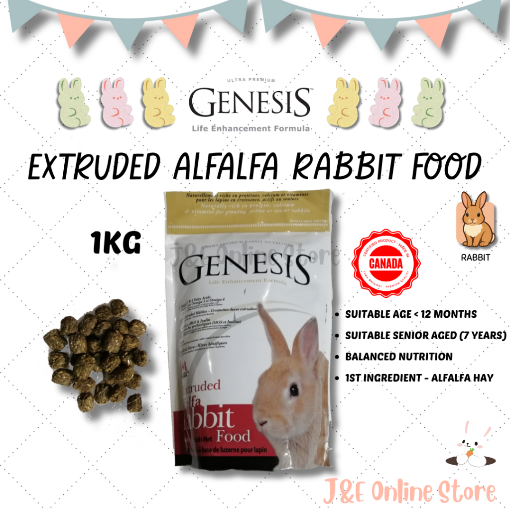 Genesis Extruded Alfalfa Rabbit Food (1kg) | Shopee Malaysia