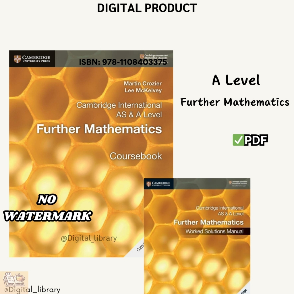 Cambridge A Level Further Mathematics Coursebook / Worked Solutions ...