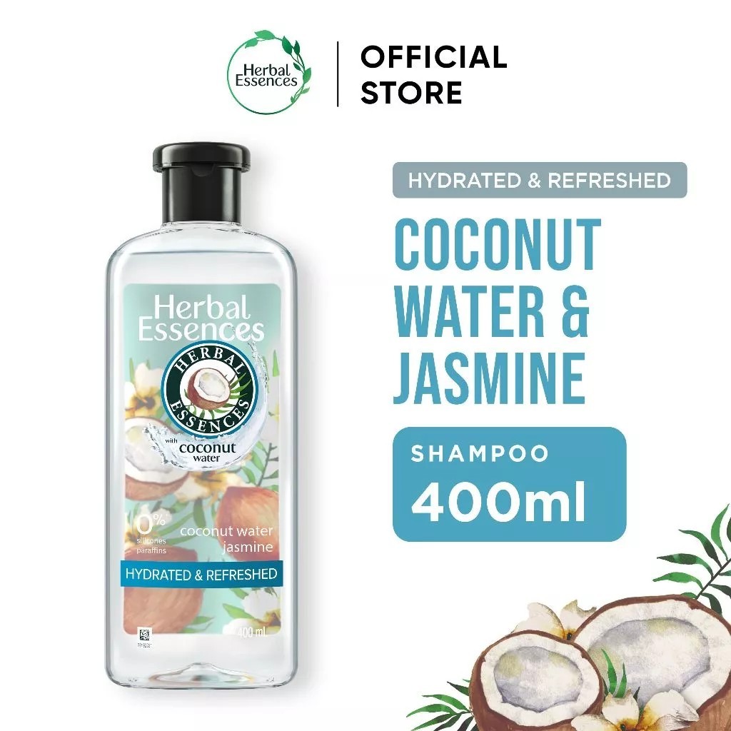 Herbal Essences Coconut Water & Jasmine Shampoo ( 400ml ) | Shopee Malaysia