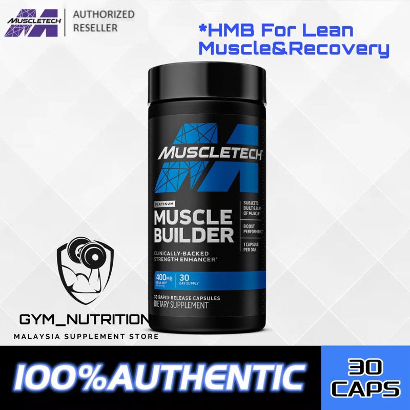 MuscleTech Platinum Muscle Builder [30Capsules] HMB,Lean Muscle,Muscle recovery,muscle growth ...