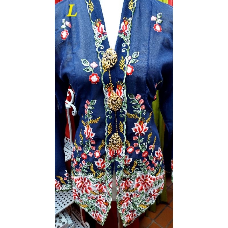 Kebaya Sulam Nyonya Embroidery Traditional Hand Made Premium (L ...