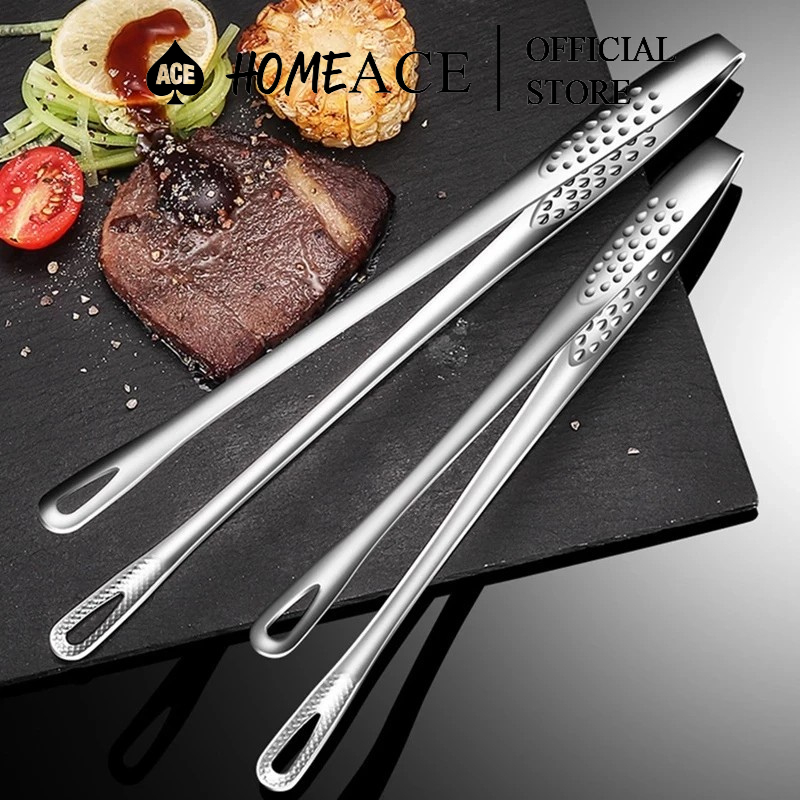 ACE HOMEACE Penyepit Makanan Keluli Tahan Karat Anti-melecur (1 Pc x ...