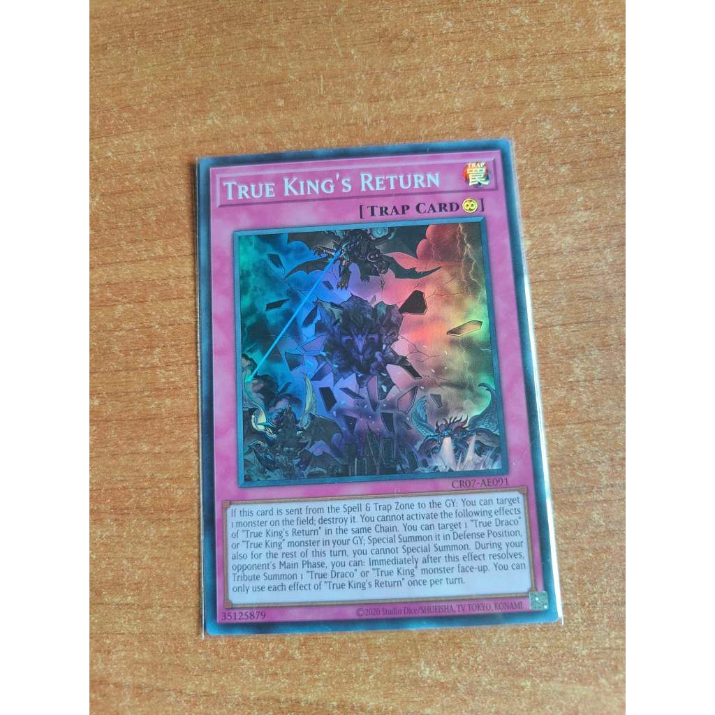 Yugioh : CR07-AE091 CR07-AES27 True King's Return (SR/SCR) | Shopee Malaysia