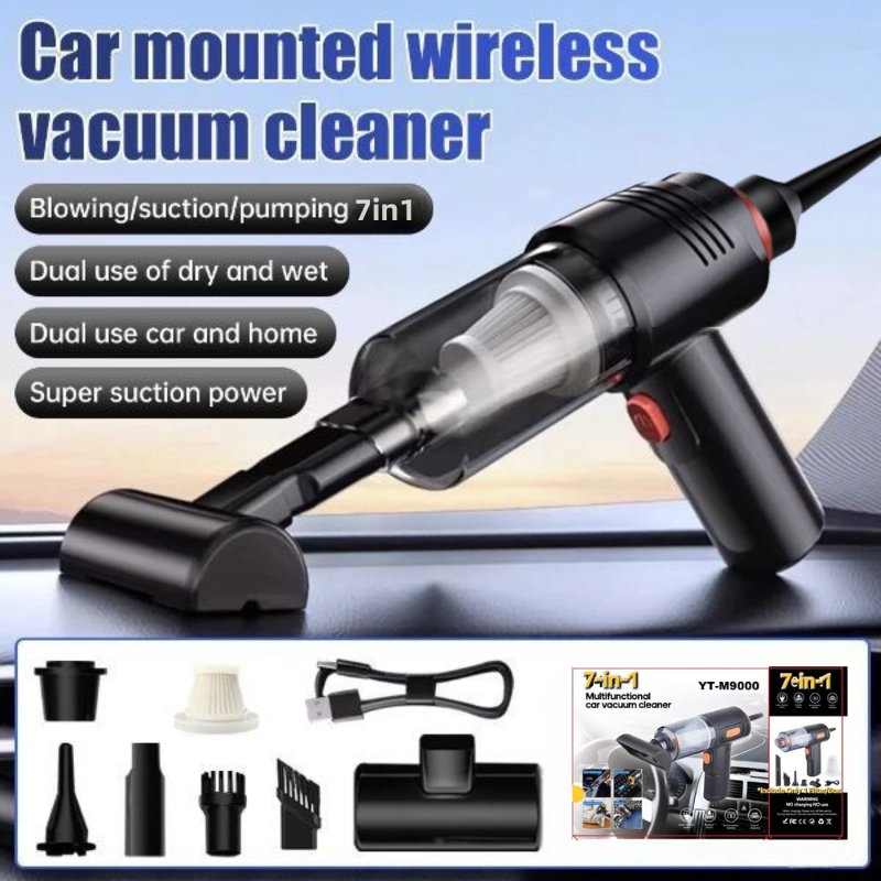7in1 12000PA Mini Cordless Vacuum Cleaner Rechargeable & Portable ...