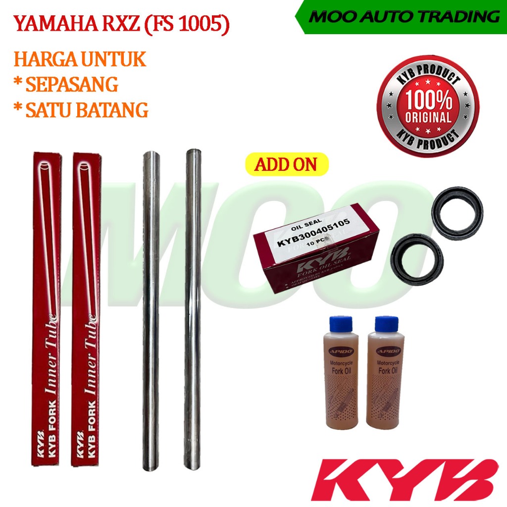 YAMAHA RXZ KAYABA KYB FRONT FORK INNER TUBE | Shopee Malaysia