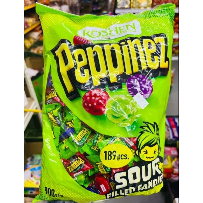 (200g/900g) Roshen Peppinezzz Sour Candy Viral Gula Masam Halal Ready ...