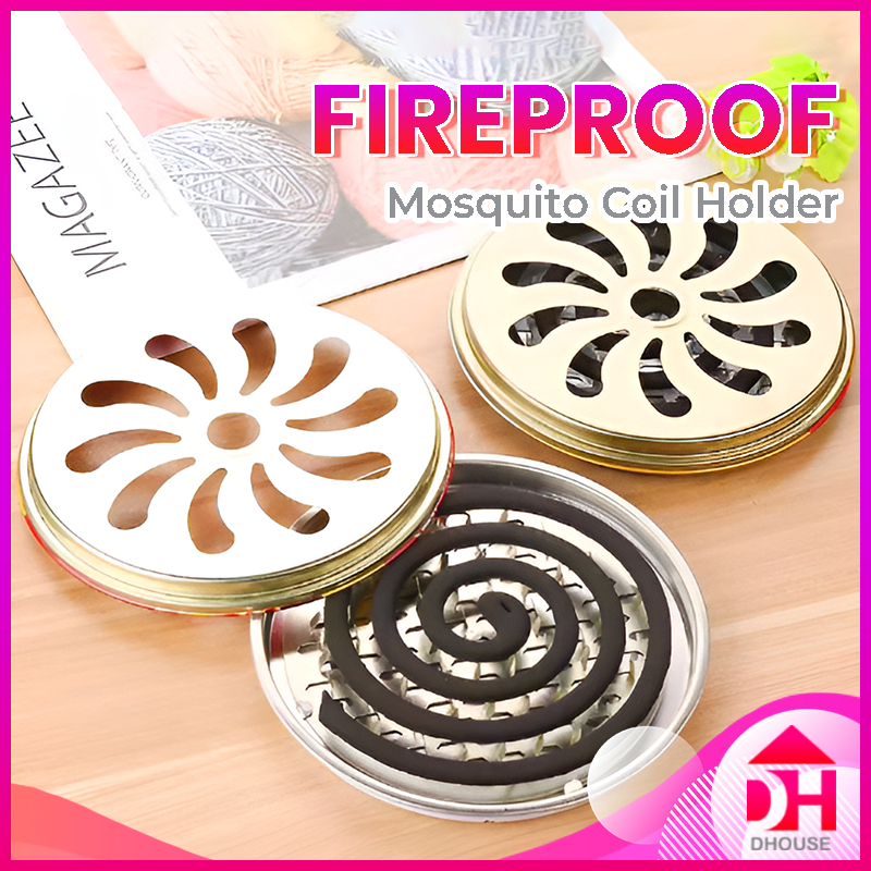 Portable Stainless Steel Mosquito Coil Tray Serrated Base Coils Holder ...