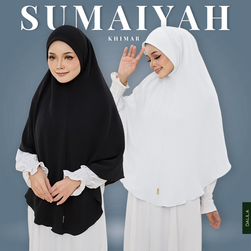 [3 PCS RM100] Dalila Khimar Sumaiyah Labuh untuk Wanita Material Cey ...