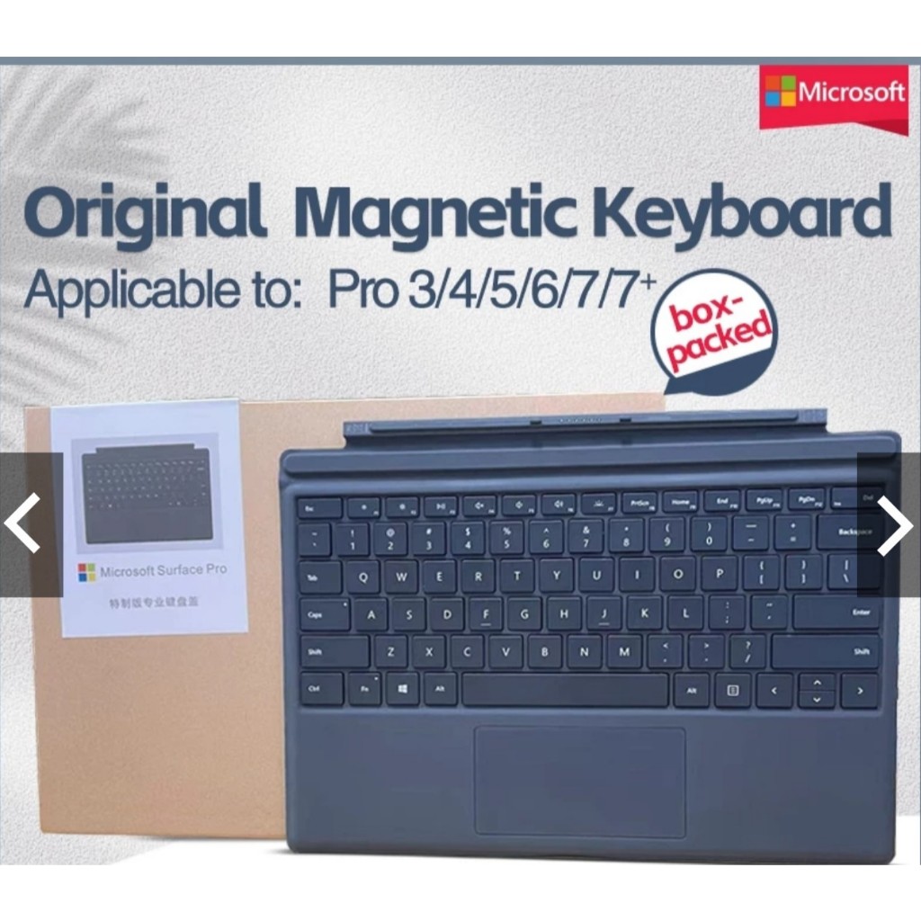 ORIGINAL NEW & USED MICROSOFT SURFACE PRO KEYBOARD, PRO 4, 5, 6, 7 & 7-Plus Keyboard | Shopee ...
