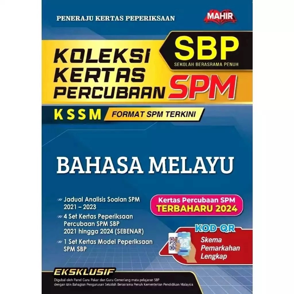 Mahir: Koleksi Kertas Percubaan SBP: Bahasa Melayu: SPM: | Shopee Malaysia