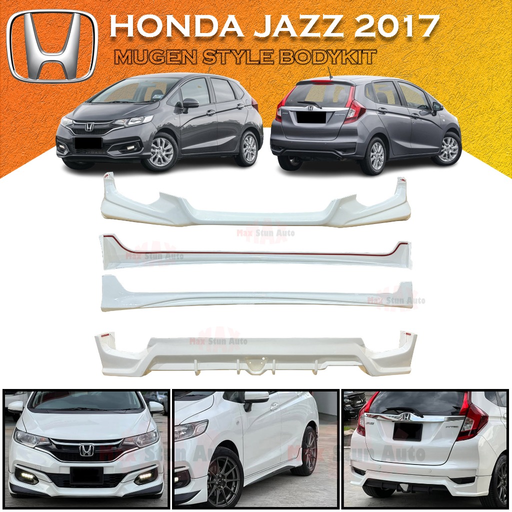 HONDA JAZZ 2017 FACELIFT MUGEN FULL SET BODYKIT MG BUMPER SKIRT LIP ...