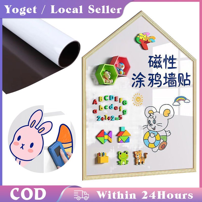 100*120cm Magnetic Children Blackboard / 0.8mm Thicken Whiteboard Wall ...