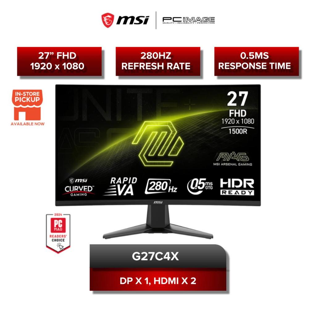 MSI MAG 276CXF CURVE 27" | 1920X1080 | 0.5MS | FHD | 280HZ | RAPID VA | GAMING MONITOR | 3YW ...