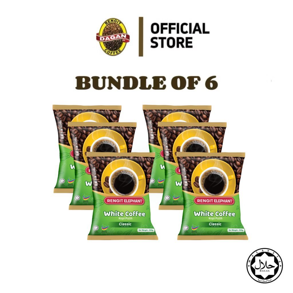 [BUNDLE OF 6] Rengit Excelsa White Coffee Green - Classic 500g | Shopee ...