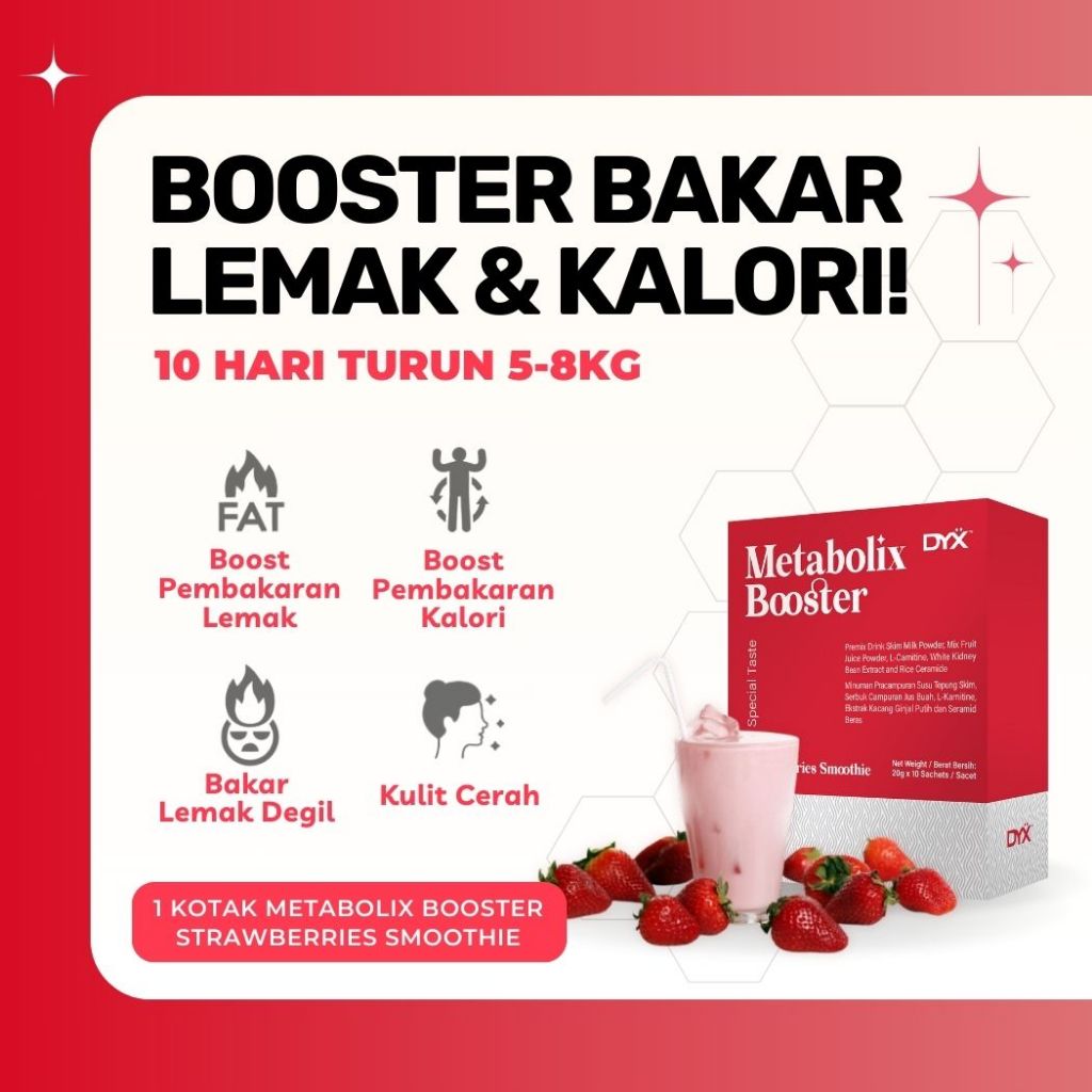 DYX Metabolic Booster Max Strawberry Smoothies 1 Pack ONLY | Shopee ...