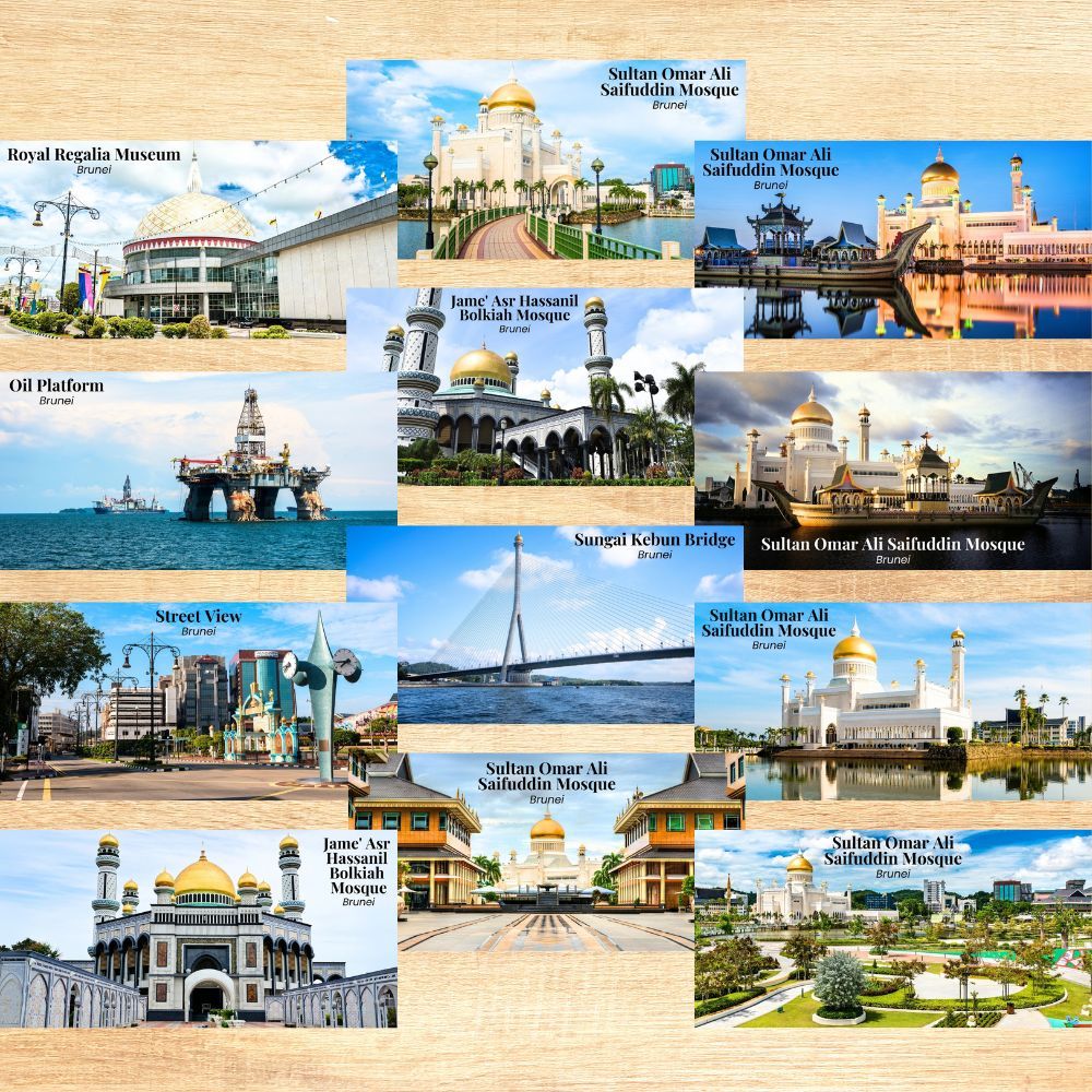 Brunei Gift Souvenir Fridge Magnet Door Gift Food Culture Festivities ...
