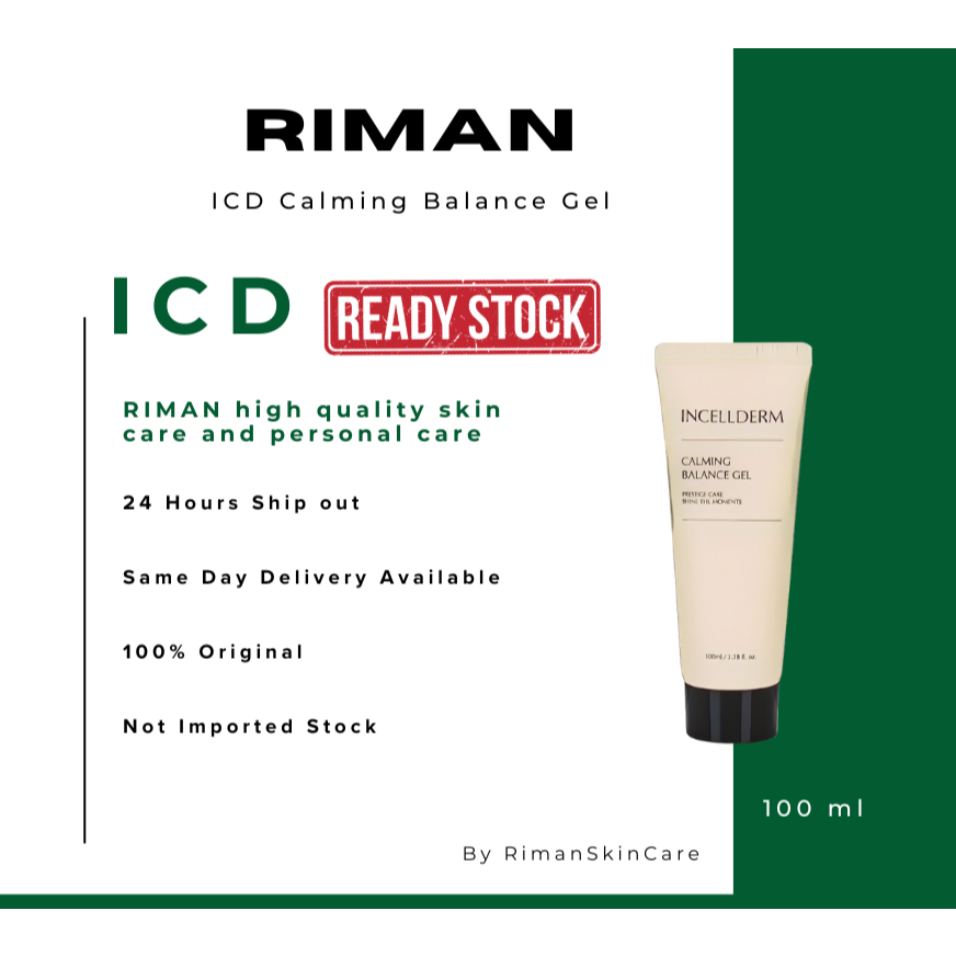 [24 Hours Ship Out] Riman ICD Calming Balance Gel 100ml Incellderm Incelderm | Shopee Malaysia