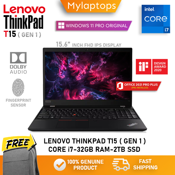 LENOVO THINKPAD T15 / INTEL CORE i7-10TH GEN / UP TO 32GB RAM - 2TB SSD ...