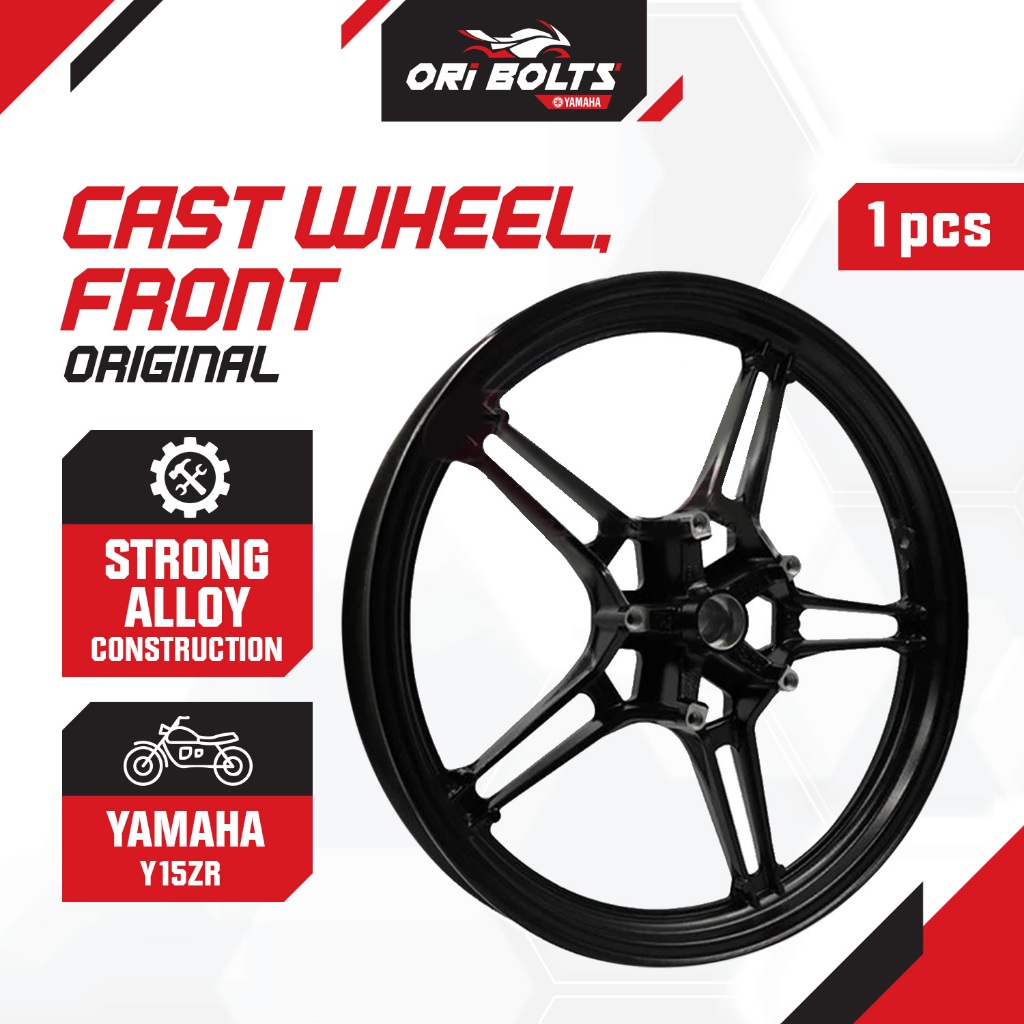 Yamaha Original Y16ZR Y16 Y15ZR Y15 V1 V2 Bahagian Rim Depan Front ...
