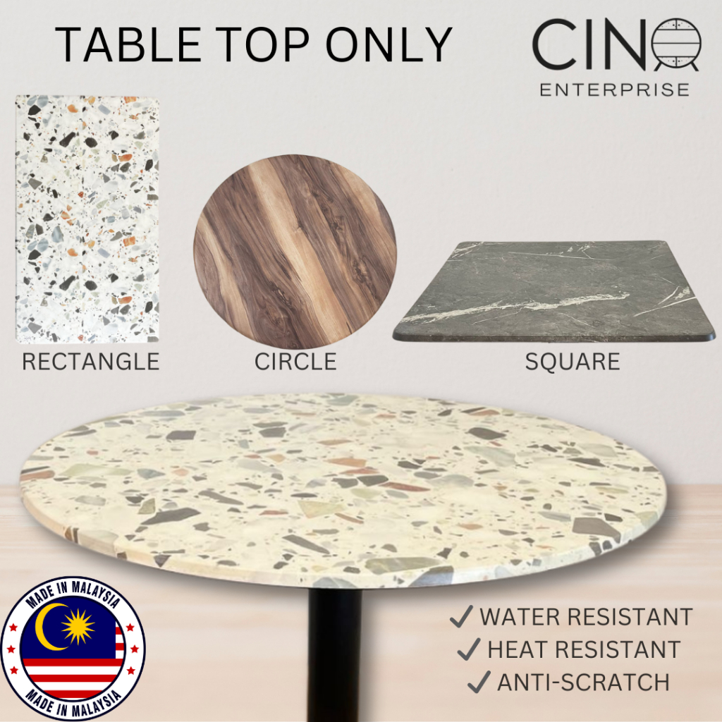 RESTAURANT MUKA MEJA TABLE TOP SAHAJA LAMINATED HARDBOARD TOP DINING ...