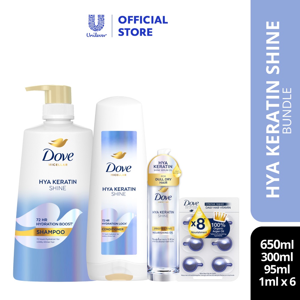Dove Hair Hya Keratin Shine Bundle | Shopee Malaysia