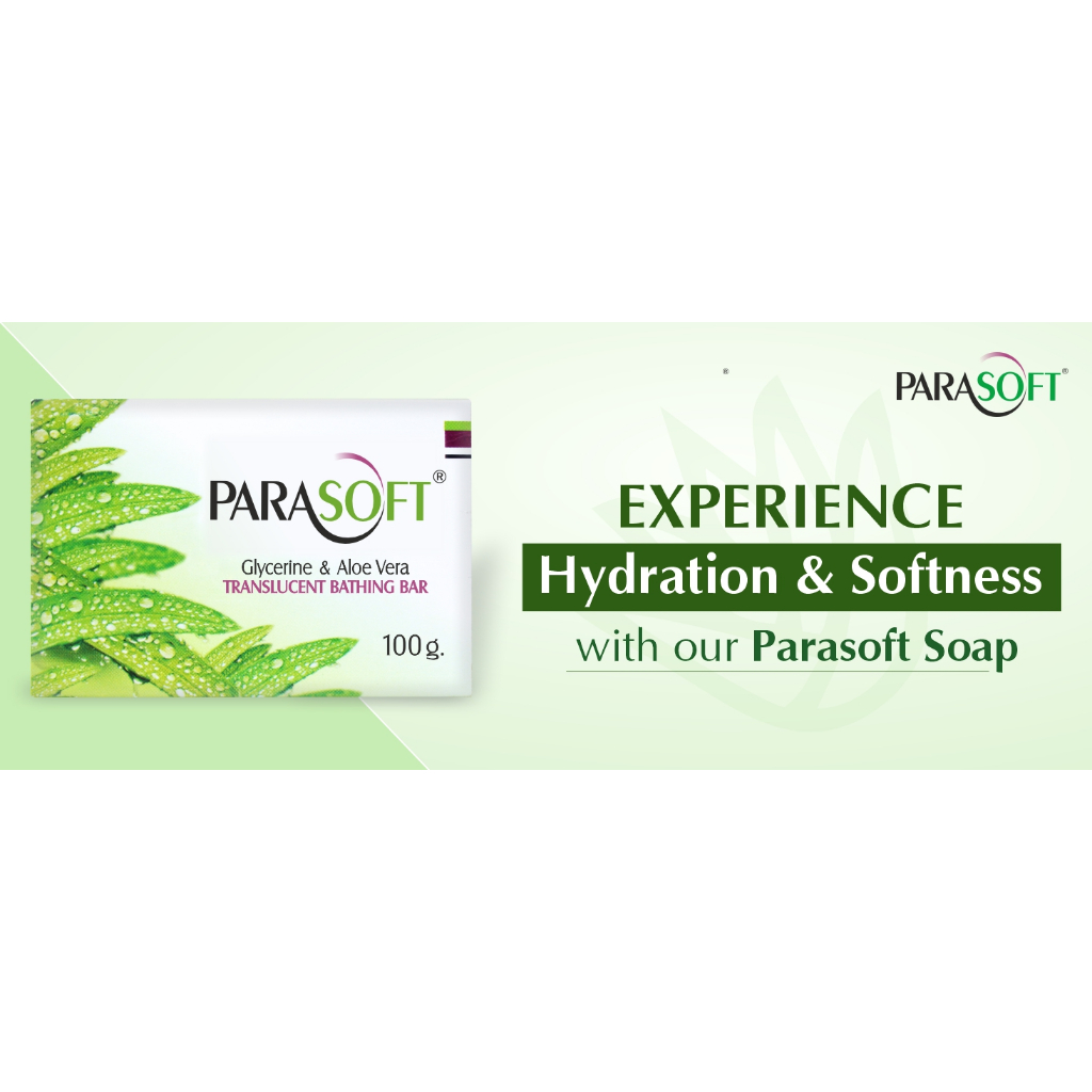 Parasoft Aloe Vera Soap Translucent Bathing Bar 100g (Exp August 2026 ...