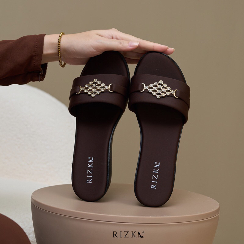 RIZKA 2025 | Aifa Slip On Wedges [ W022 ] | Shopee Malaysia
