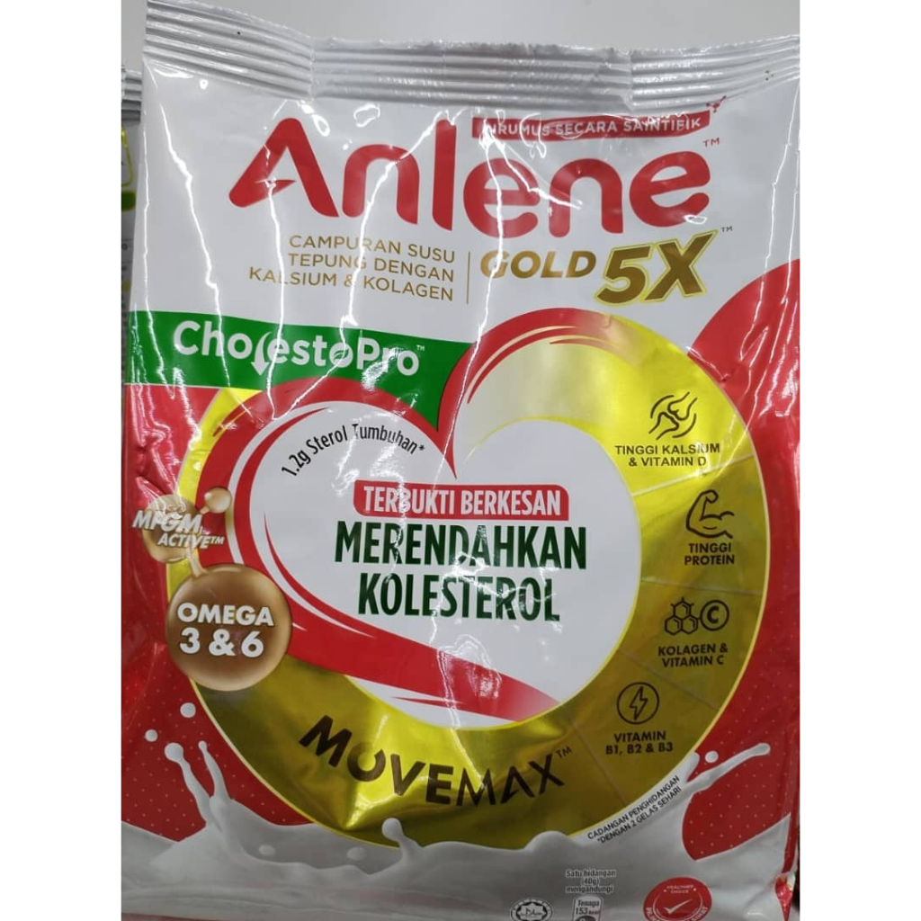 anlene gold 5X CHOLESTOpro adult milk powder 800g | Shopee Malaysia