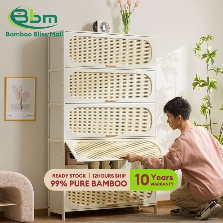 BBM Book Cabinet Rak Buku Bookshelf Rak Buku Bertutup Almari Buku White ...