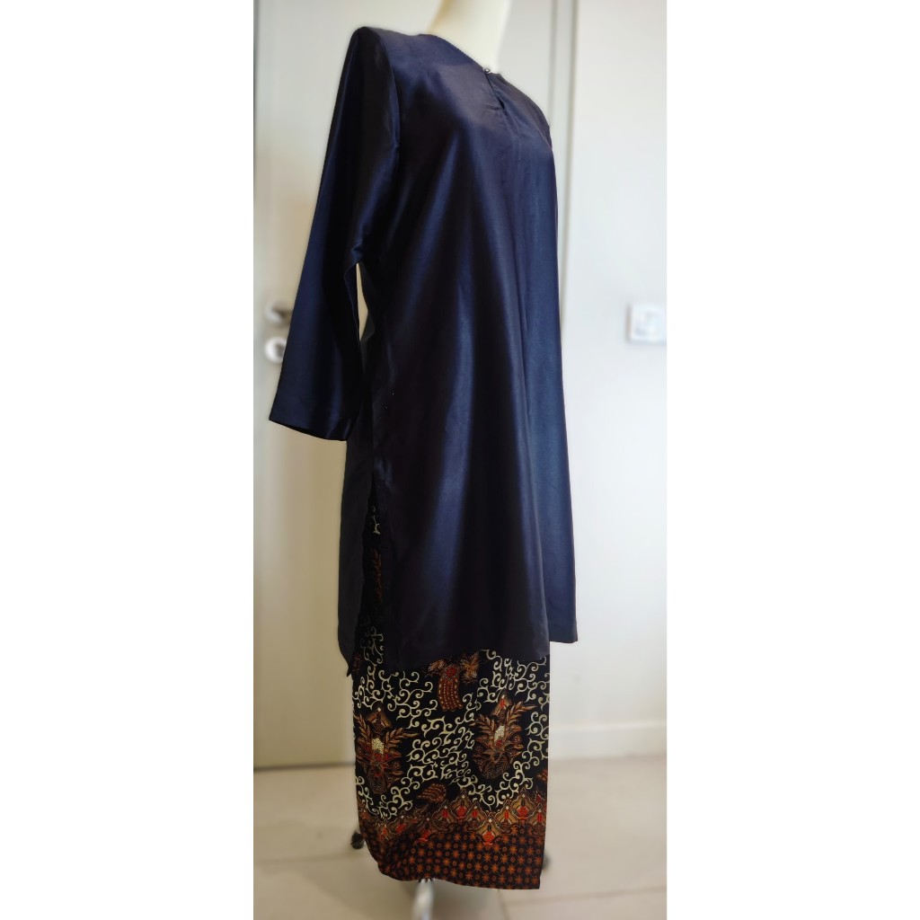[Custom-Made] Modern Baju Kurung with Sarawak Motif Batik Sarong ...