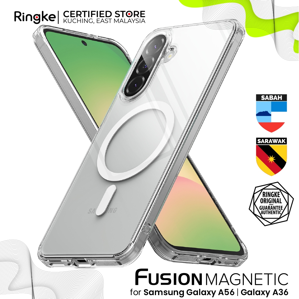RINGKE® FUSION MAGNETIC Samsung Galaxy A56/ A36 Crystal Clear Back ...