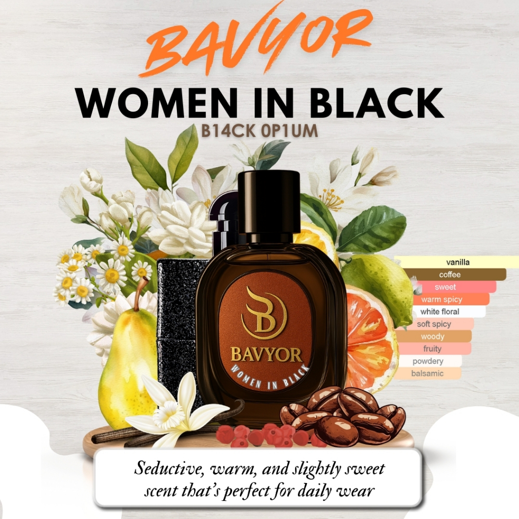 Bavyor Women In Black ( B'lack O'pium ) | Shopee Malaysia