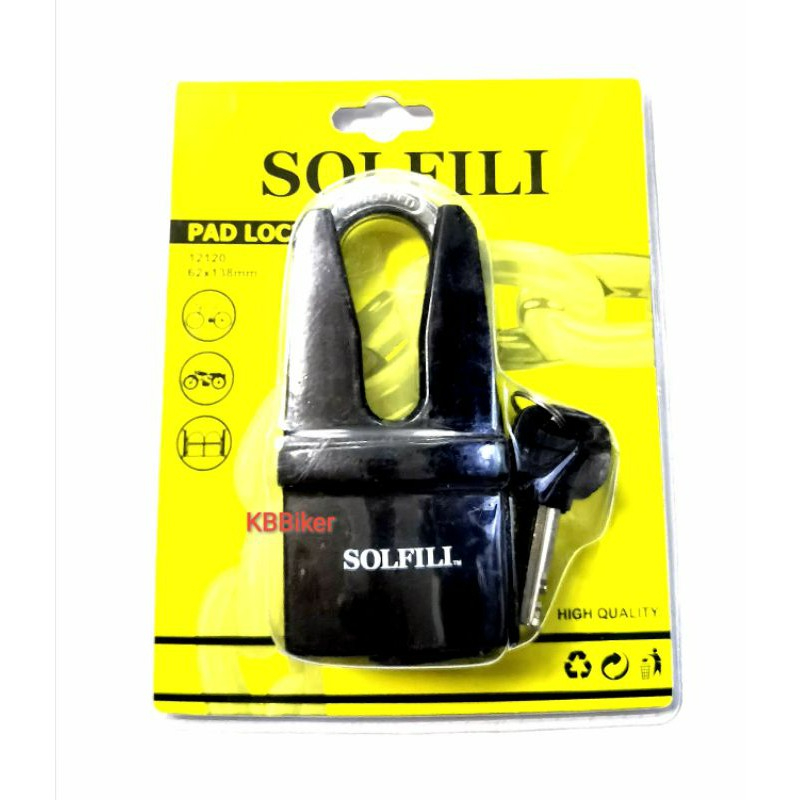 Original SOLCAR PAD LOCK SOlfilli | Shopee Malaysia