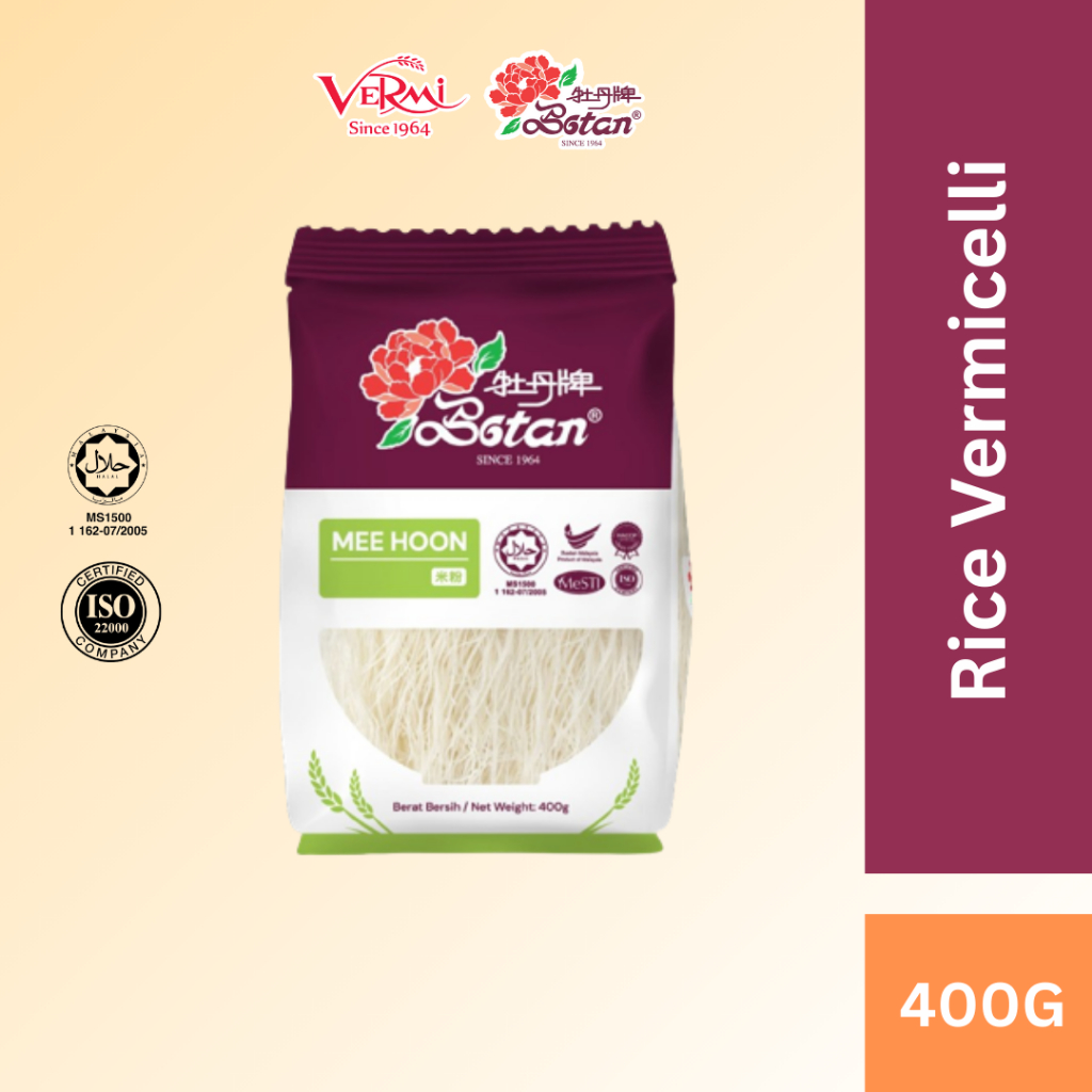 Botan Rice Vermicelli Traditional with No Seasoning 400g (Mee Hoon or Bihun or Mihun Tanpa ...