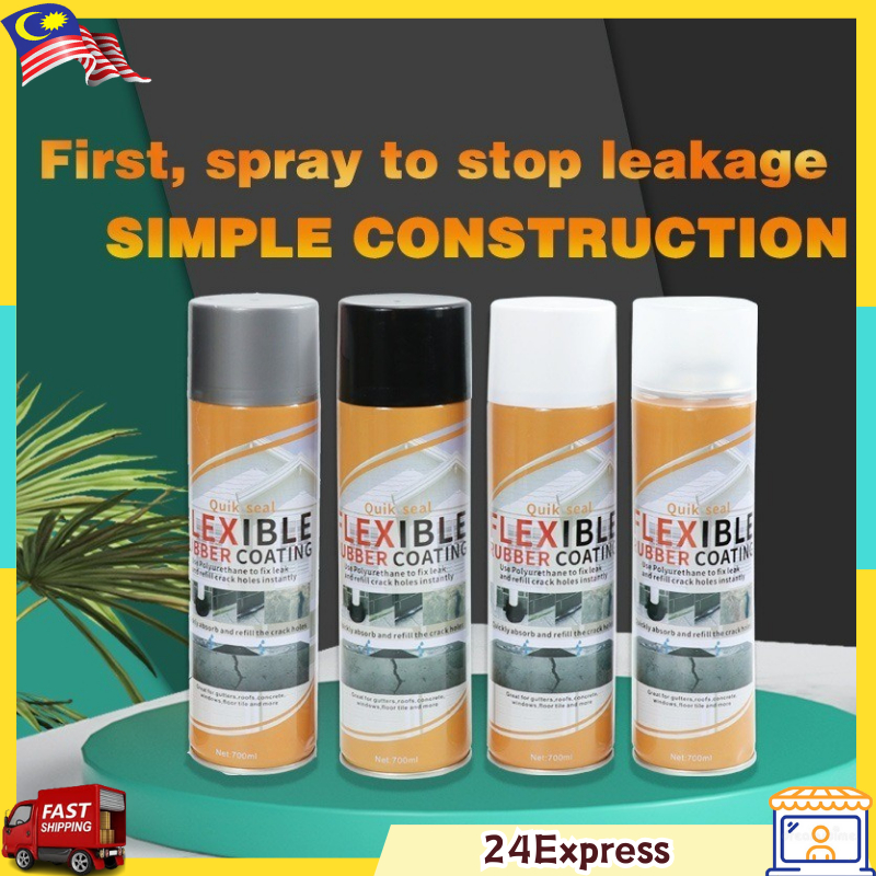 700ML Waterproof Leak Repair Spray Sealant for Roof Cracks Pipe Wall ...