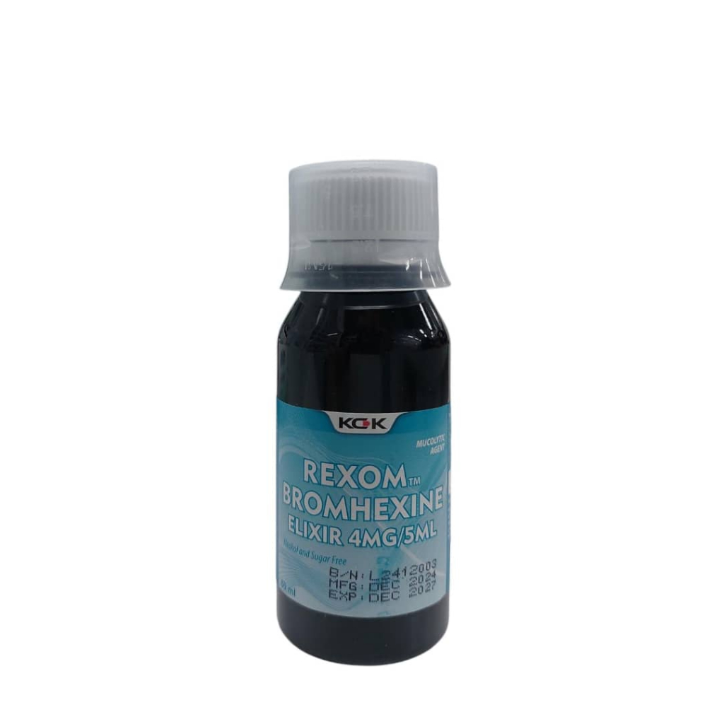 REXOM Bromhexine Elixir 4mg 60ml(CAIR KAHAK/BATUK) | Shopee Malaysia