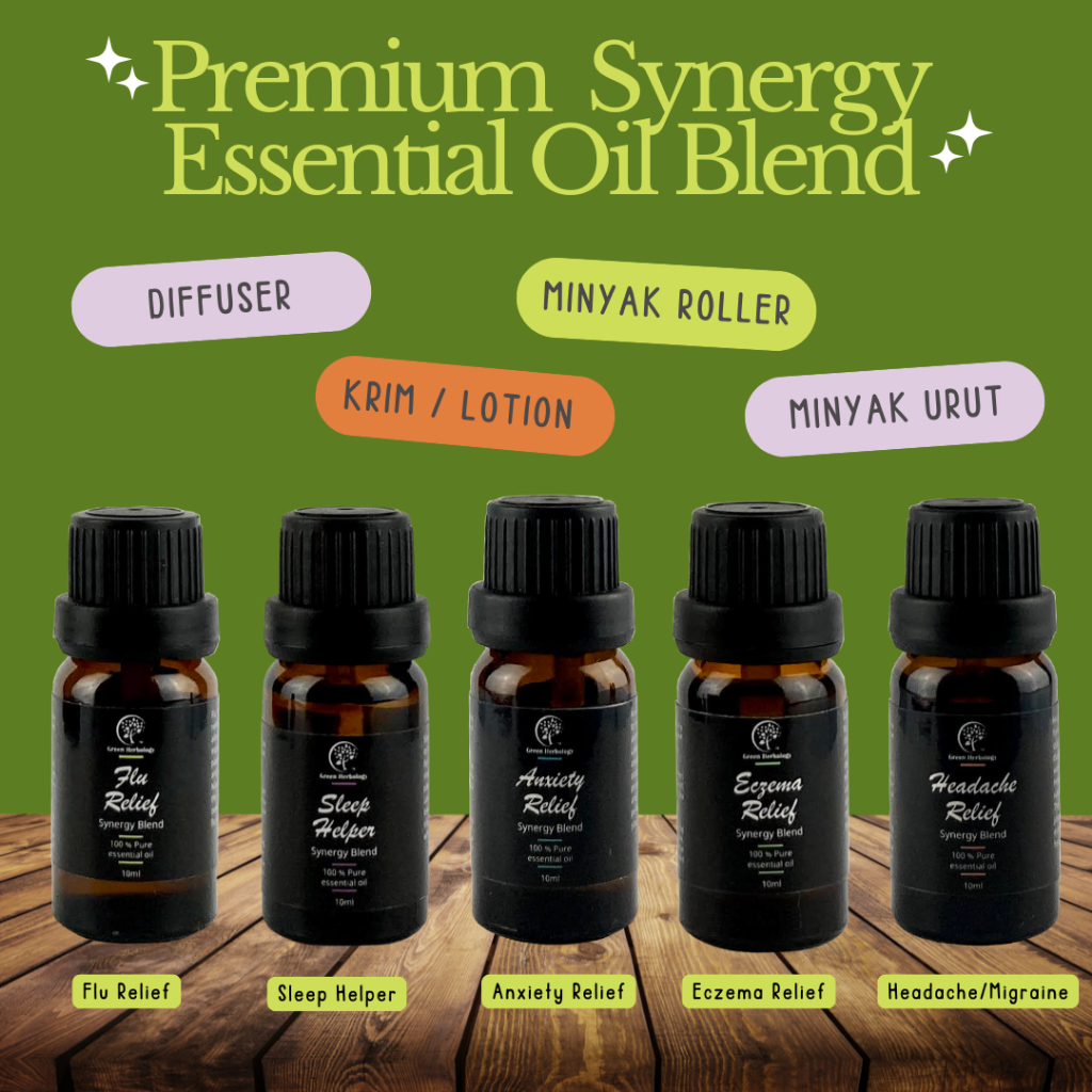 Aromatherapy : Synergy Blend Essential Oil Series (Pure, Concentrated ...