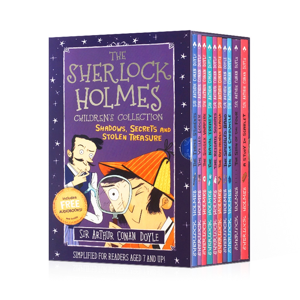 10Books/Set Sherlock Holmes（Level1) Children's Collection Boxed Reading ...