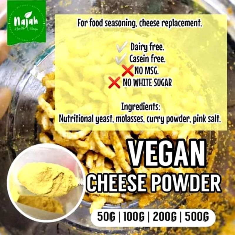 Savoury Vegan Cheese Powder Najah Health village NHV, No MSG, No white ...