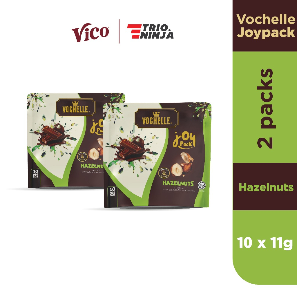 Vochelle Joypack Hazelnuts Milk Chocolate (10's x 2 Packs x 11g ...